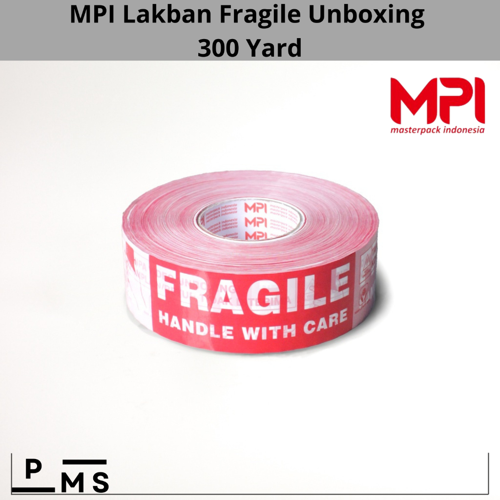 Jual LAKBAN FRAGILE UNBOXING 300 YARD - WAJIB UNBOXING x 300 YARD JUMBO ...