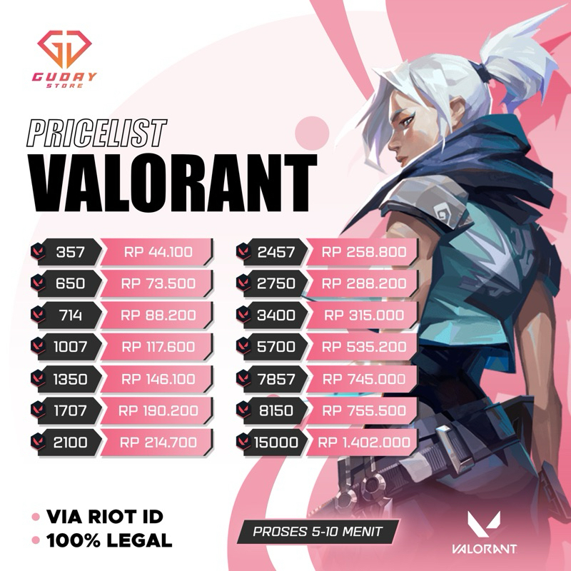 Jual VALORANT POINTS PROMO TERMURAH HARGA RESELLER | Shopee Indonesia