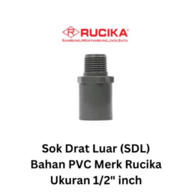 Jual SHOCK DRAT LUAR RUCIKA AW 1/2" INCH / SDL / SAMBUNGAN PIPA ...