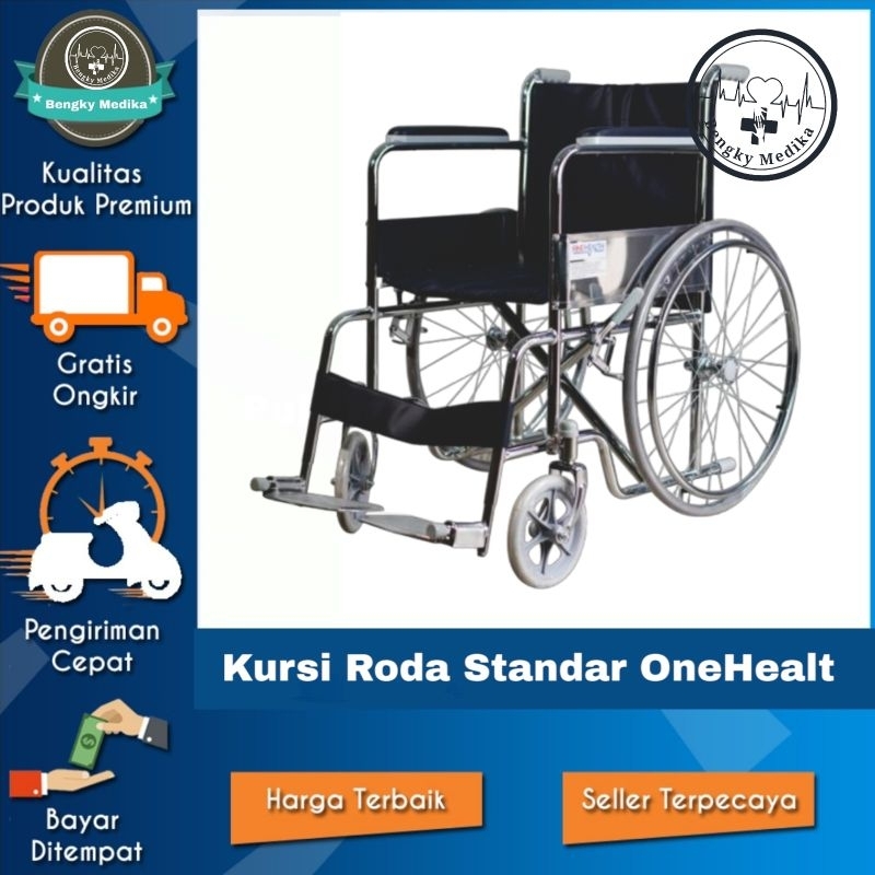 Jual Kursi Roda Standar OneHealt Kursi Roda Standar Velg Racing ...