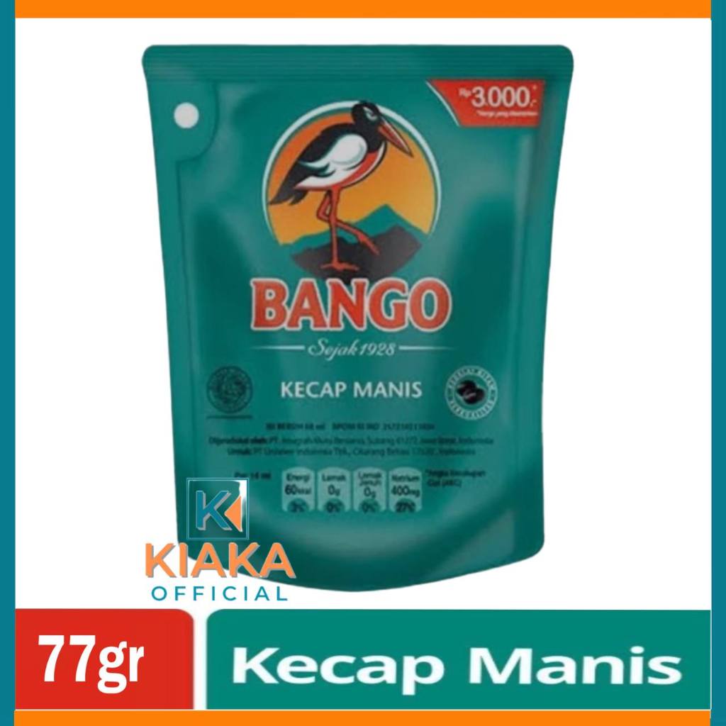 Jual Kecap Manis Bango Refill 77g Kemasan Pouch 3000 | Shopee Indonesia