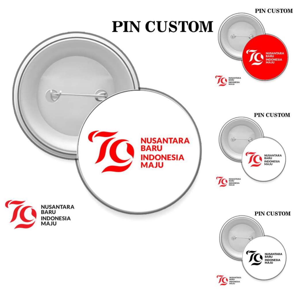 Jual Hut RI 79 Pin Bros Aksesoris Souvenir Kemerdekaan Indonesia HUT RI ...