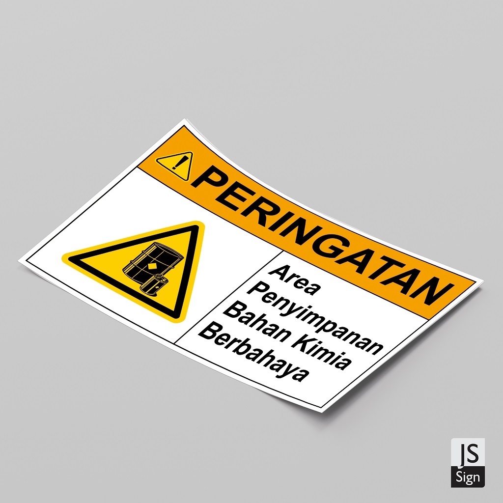 Jual STICKER K3 SAFETYSIGN - AREA PENYIMPANAN BAHAN KIMIA | Shopee ...