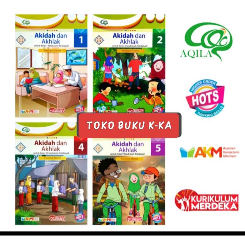 Jual BUKU AQILA AKIDAH DAN AKHLAK SD/MI KURIKULUM MERDEKA TIGA SERANGKAI | Shopee Indonesia