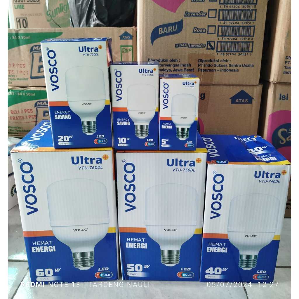 Jual TRS - LAMPU LED VOSCO CAPSUL / LAMPU LED SNI 60 WATT XTRA TERANG BERGARANSI | Shopee Indonesia
