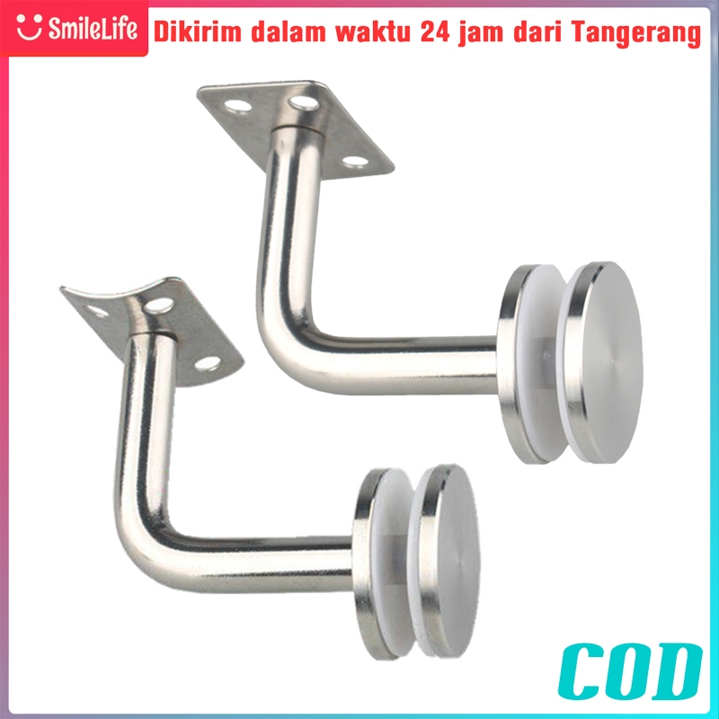 Jual Bracket Glass Clamp Banister Untuk Tangga Bracket Handrail ...