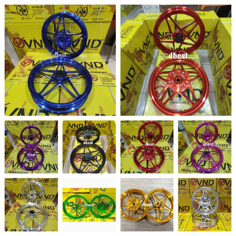 Jual VELG RACING VND V SPEED V2/GEN2 MIO SPORTY XEON SOUL GT M3 J FINO GEAR X RIDE SMILE NUOVO ...