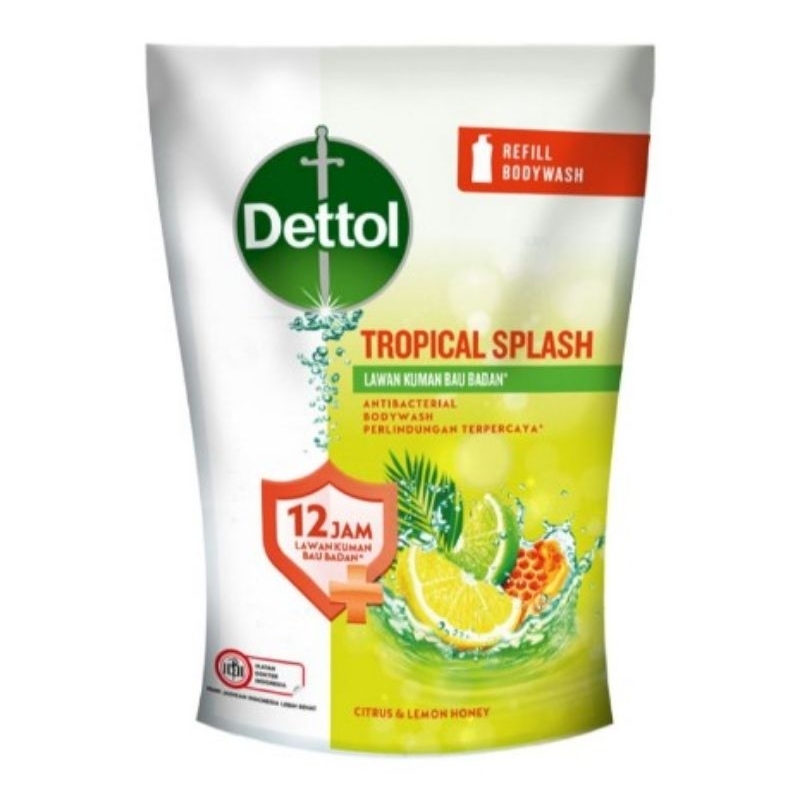 Jual Dettol Tropical Splash Sabun Mandi Cair Anti Bakteri Refill 370ml x | Shopee Indonesia