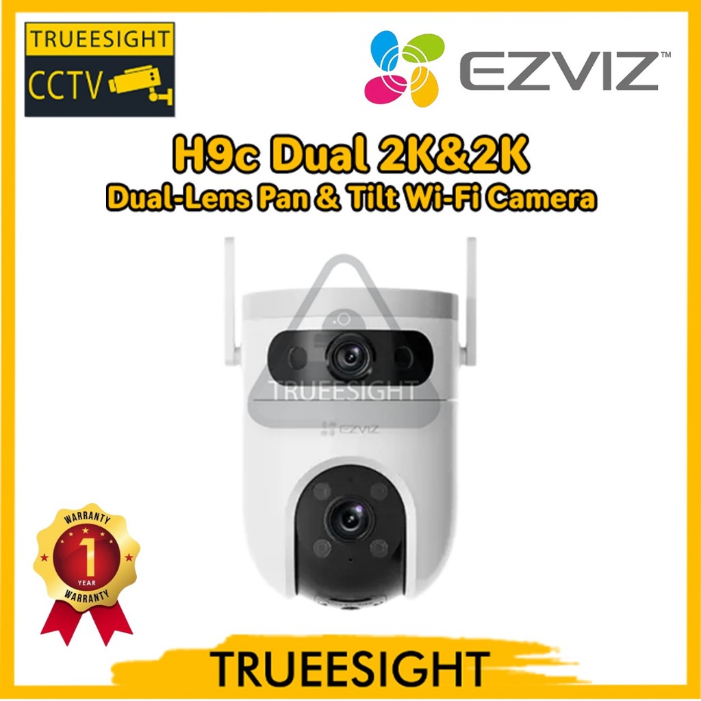 Jual EZVIZ H9c Dual 2K & 2K Dual-Lens Pan & Tilt Wi-Fi Camera OUTDOOR ...
