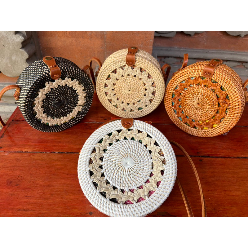 Jual TAS ROTAN BULAT MOTIF /TAS SLEMPANG /TAS ROTAN SLEMPANG /TAS ANTIK ...