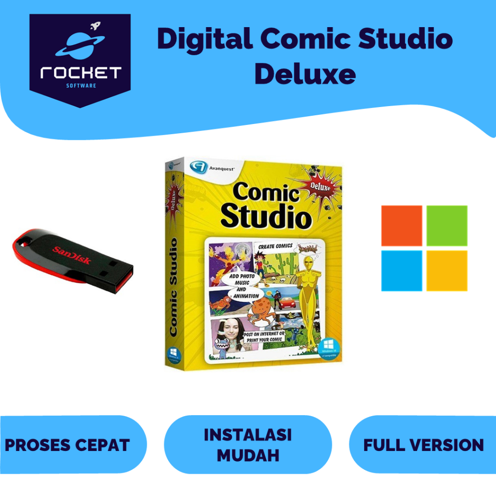 Jual Digital Comic Studio Deluxe Full Version Aplikasi membuat Komik ...