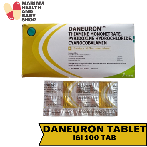 Jual Daneuron Isi 100 Tablet - Vitamin B1,B6,B12 | Shopee Indonesia