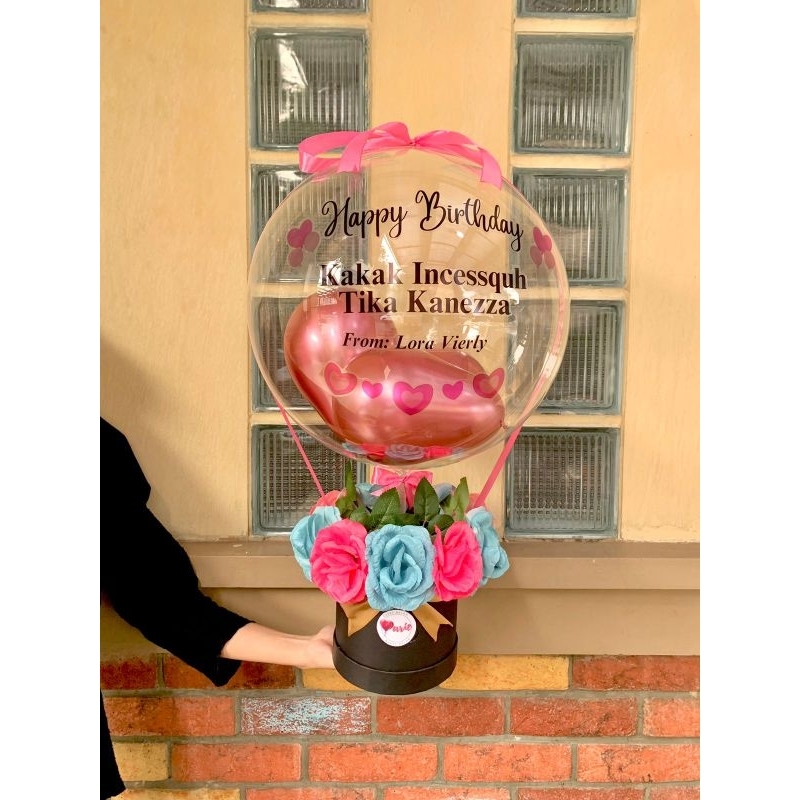 Jual Buket Balon LARGE + PITA / Bunga Balon / Balloon Box / Box Balon ...