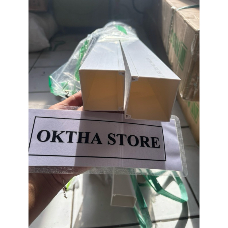 Jual NISO Cable Duct PVC 60x60 1,7m / Kabel dak / pipa kabel / trunking ...