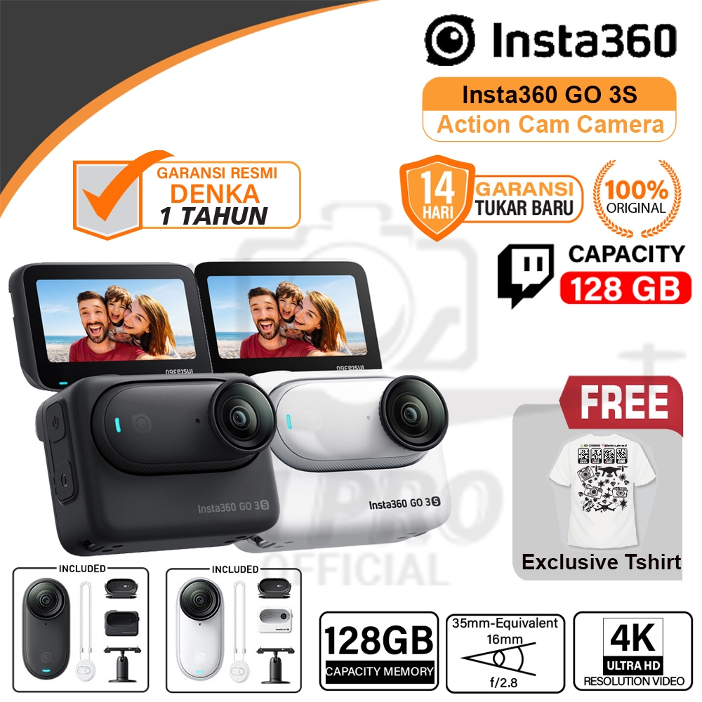 Jual Insta360 GO 3S 128GB / GO 2 32GB - 64GB 4K Action Cam Insta 360 ...