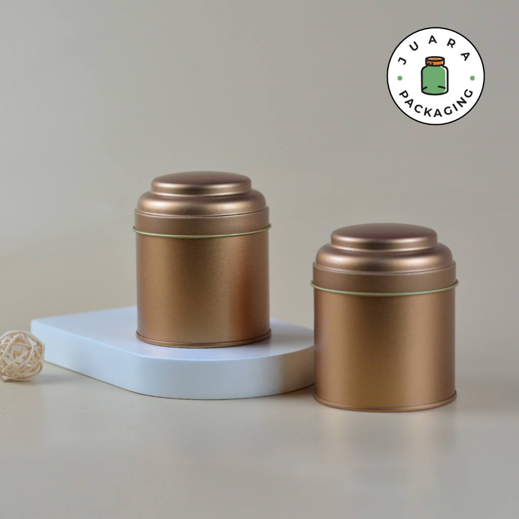 Jual Jar Gold Tutup Jamur – Wadah Teh, Kopi, Bumbu, Rempah, Lilin ...