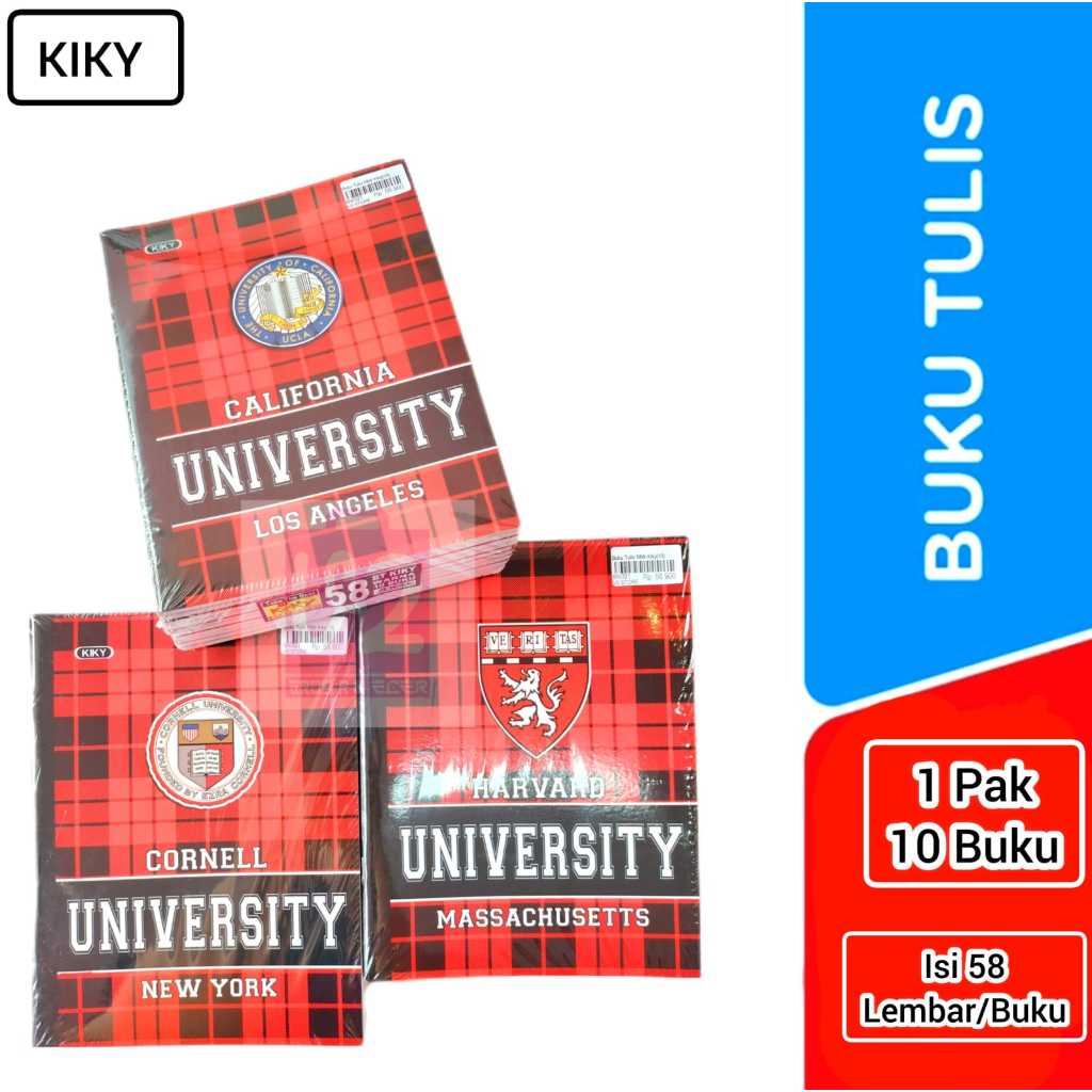 Jual V2_Buku Tulis Kiky 58 lembar (10 BUKU )/Buku Tulis Kiky Murah ...