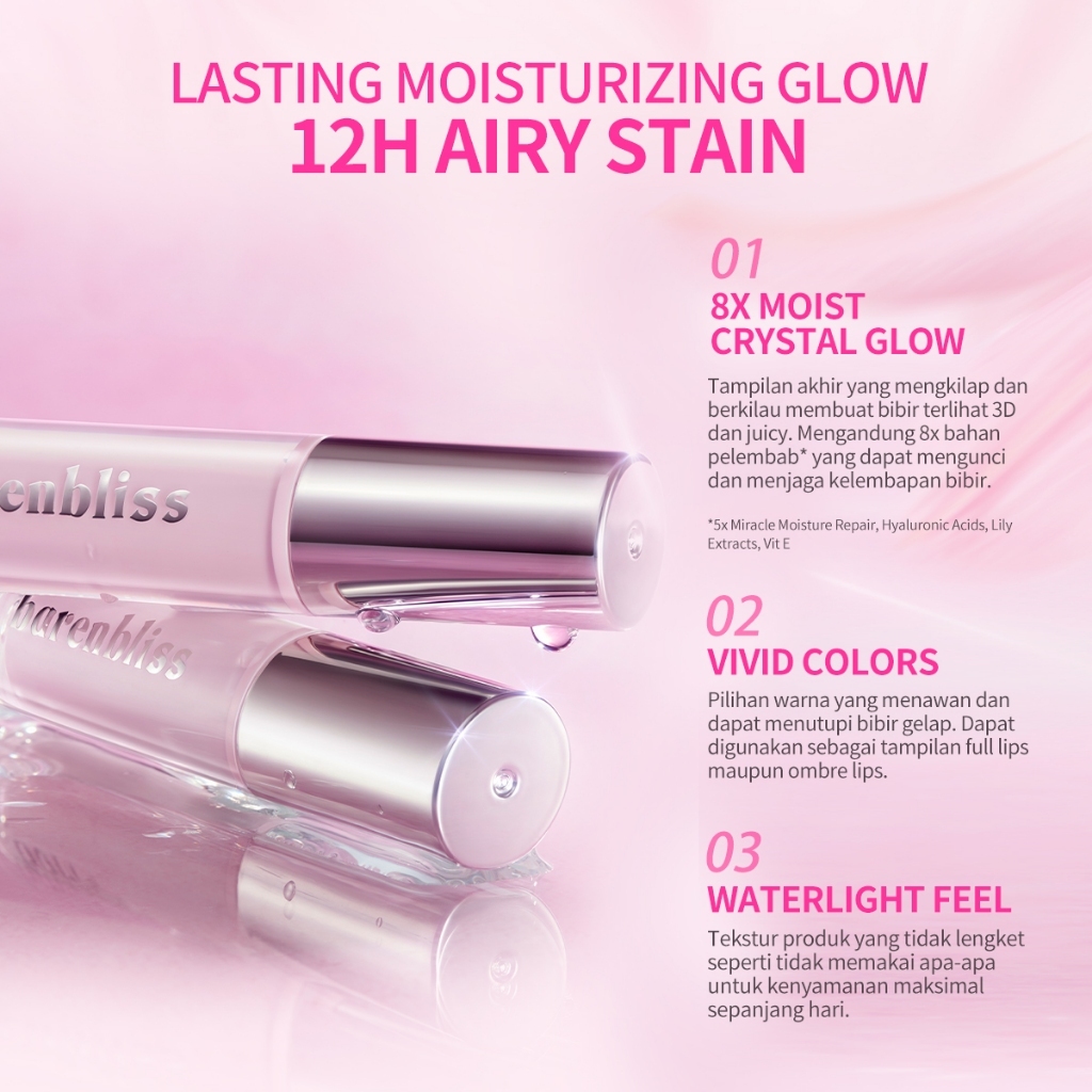 Jual [NEW LAUNCH] BNB Barenbliss Lily Makes Luminous Glow Tint Korean Lip Tint | Shopee Indonesia