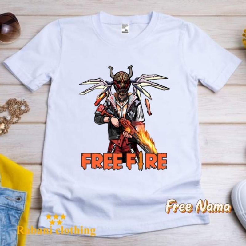 Jual BAJU FREE FIRE KAOS ANAK FREE NAMA | Shopee Indonesia