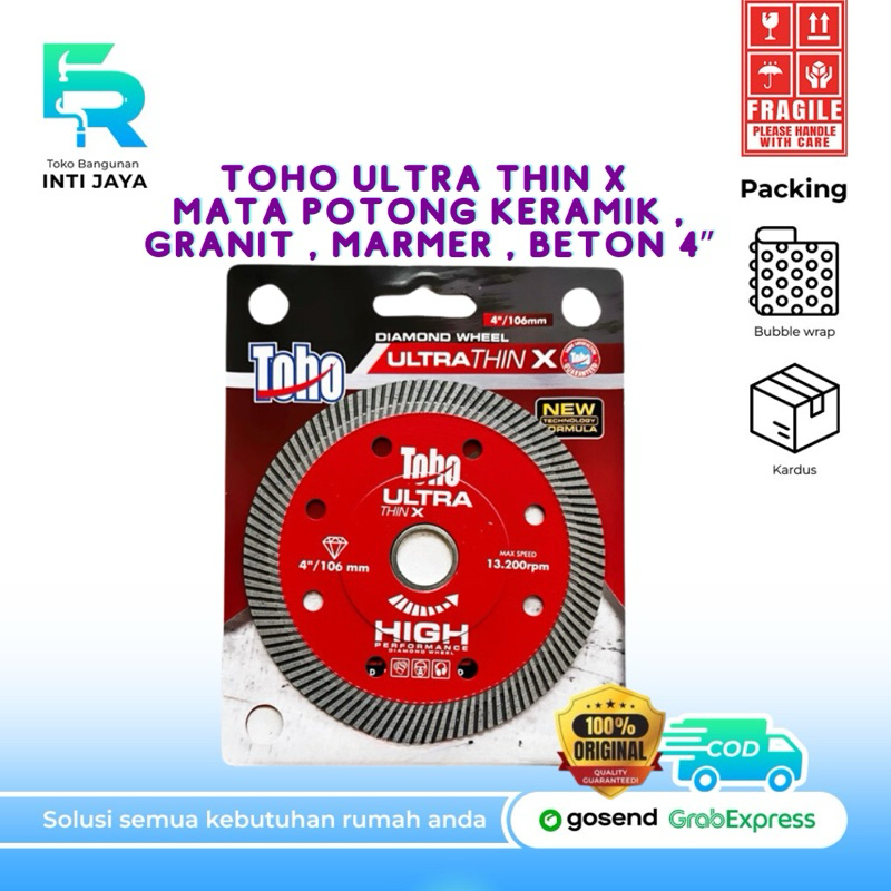 Jual TOHO DIAMOND CUTTING WHEEL 4" TOHO ULTRA THIN X MATA POTONG ...