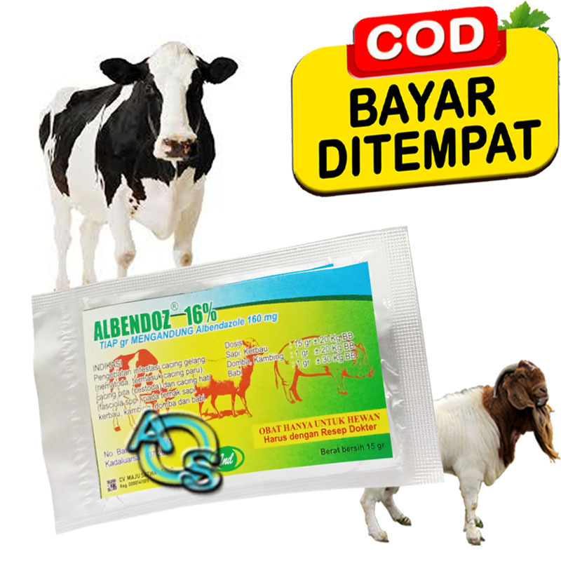 Jual Obat Cacing Sapi Kambing Sakit Cacingan Albendoz Completed Formula ...
