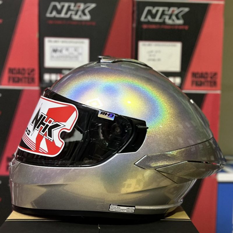 Jual HELM NHK MARK 1 CHAMELEON PEARL WHITE GLOSS DAN FULL WARNA ...