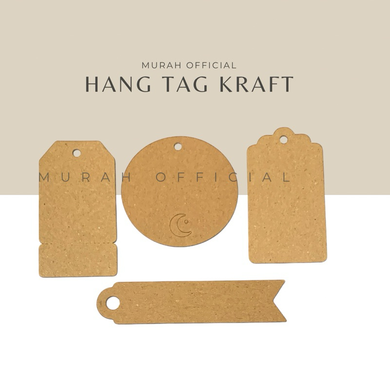 Jual SALE grosir ecer Hangtag Kraft Polos Tebal Porporasi Ready Stock ...