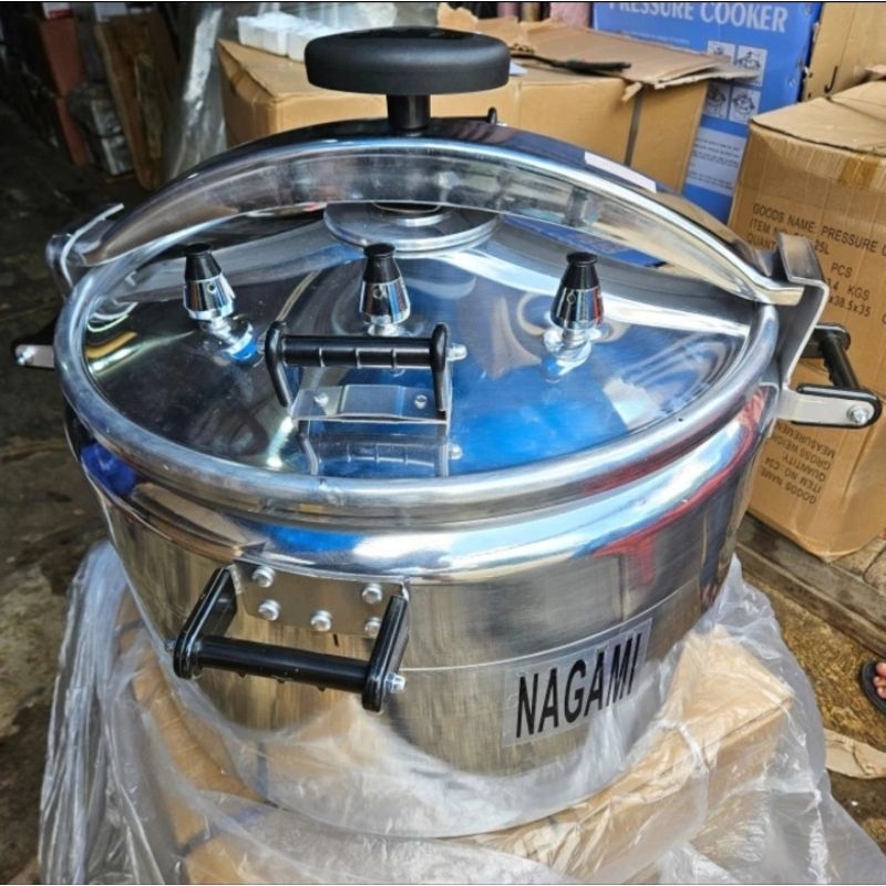 Jual PRESTO 100 L NAGAMI SUPER JUMBO BESAR Panci Presto 100 Liter Pressure Cooker | Shopee Indonesia