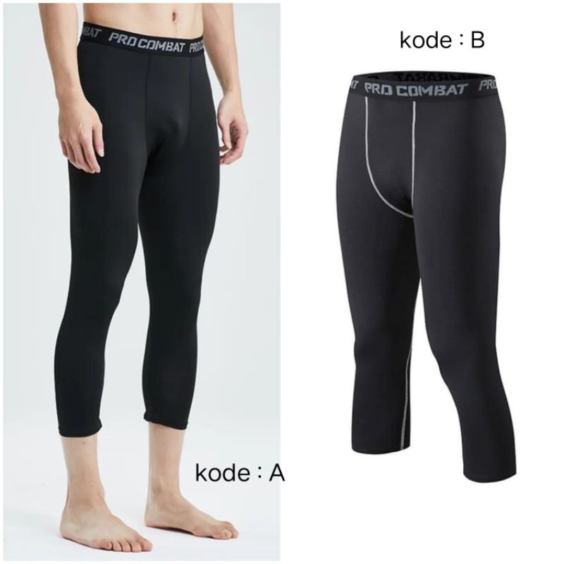 Jual Legging Pria 7/8 Legging kompresi Olahraga Pria | Shopee Indonesia