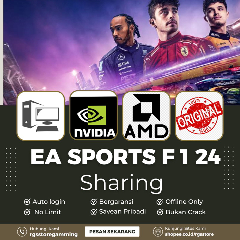 Jual EA SPORTS F1® 24 Sharing Original | Shopee Indonesia