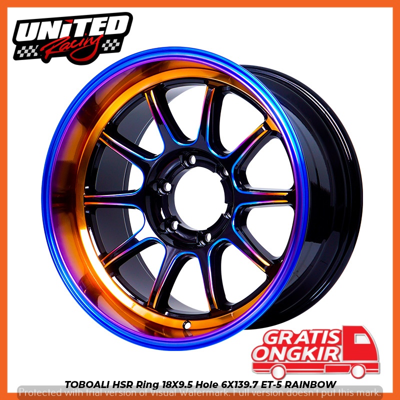 Jual VELG MOBIL RALLY RING 18 HSR TOBOALI RAINBOW R18 MOBIL PAJERO ...