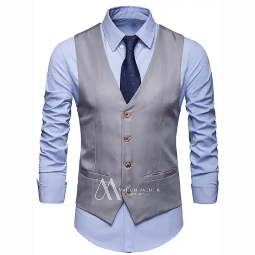 Jual Rompi Pria Formal Kantor Bahan Quality Vest Hitam Stelan Series ...