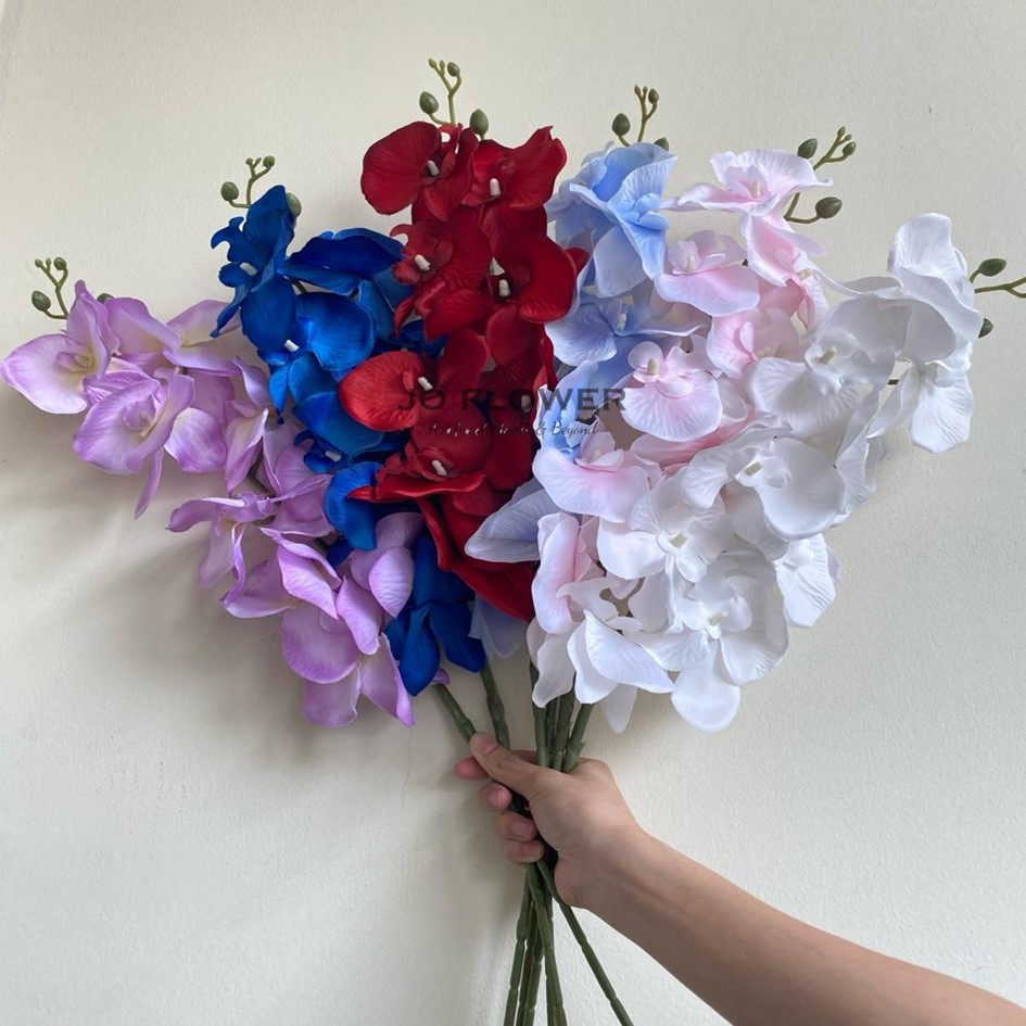 Jual Artificial Orchid PREMIUM Bunga Anggrek Bahan Kain Dekorasi Hiasan ...