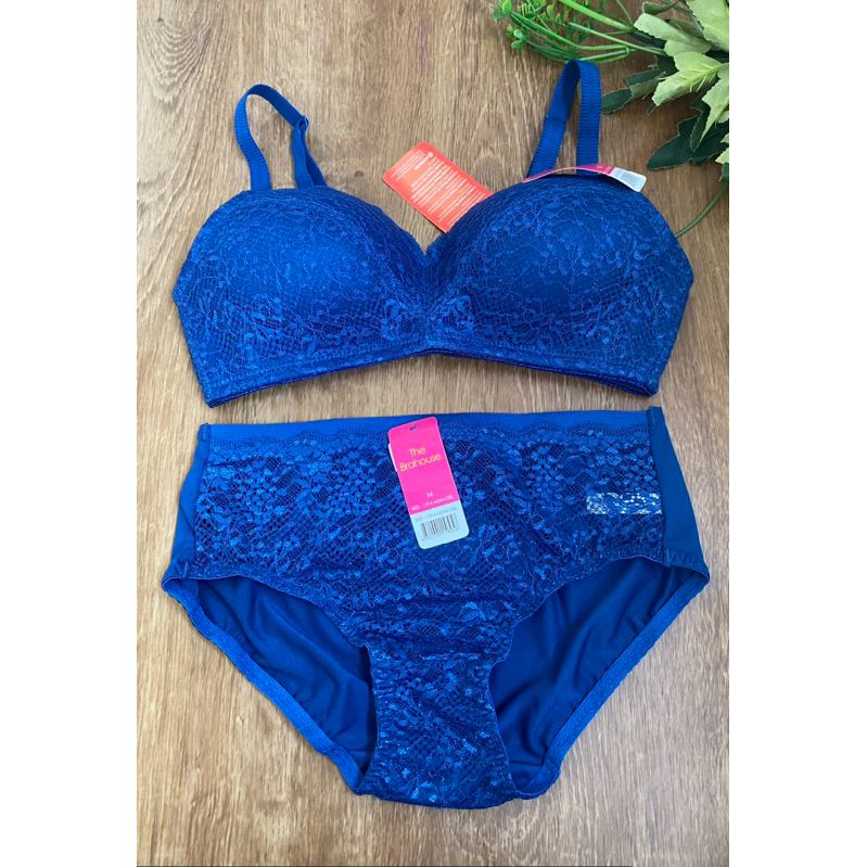 Jual THE BRAHOUSE SET BRA + PANTY BRA TANPA KAWAT BUSA TIPIS SIZE 32B ...