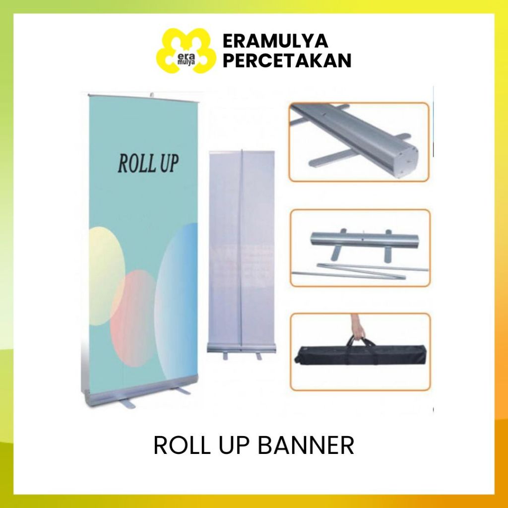 Jual ERAMULYA | CETAK ROLL UP BANNER / BANNER TEGAK / SPANDUK VERTIKAL ...