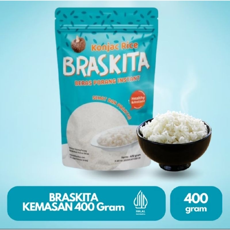 Jual Beras porang 400gr | beras konjac | beras instan | beras rendah ...