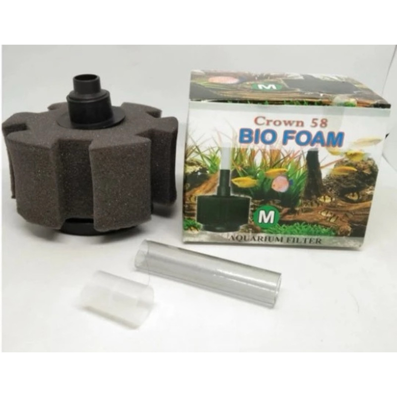Jual BIO FOAM M / BIOFOAM CROWN 58 SIZE M / SPONGE FILTER AQUARIUM ...