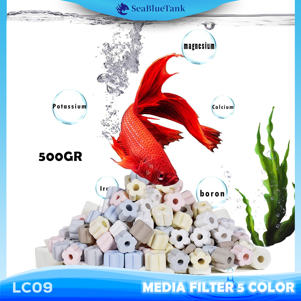 Jual SBT Media Filter Rumah Bakteri 5 Color LC09 Media Filter Aquarium ...