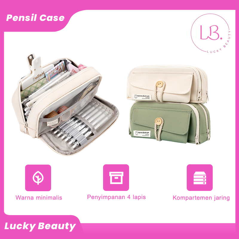 Jual Large Capacity Kawaii Pencil Cases flip Pencil Bag Pouch Holder ...