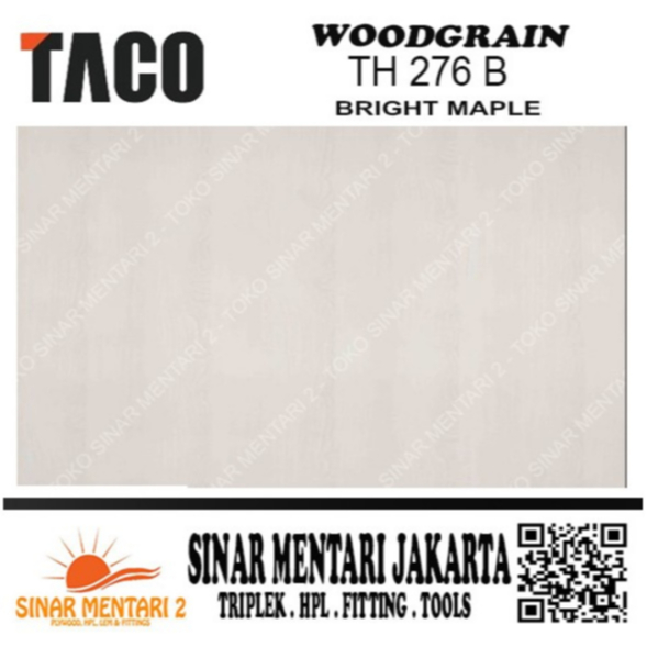 Jual TACO HPL WOODGRAIN TH 276 B BRIGHT MAPLE | Shopee Indonesia