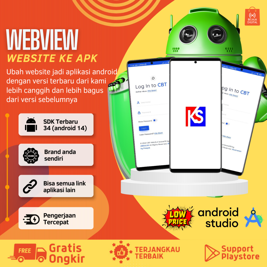 Jual Jasa Convert Website ke Apk Ringan Bisa di Upload ke Playstore ...