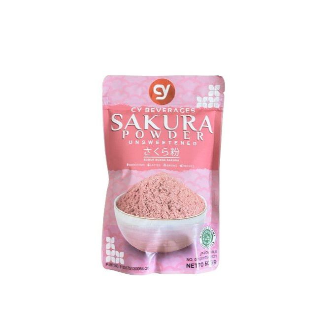 Jual CY PURE BEVERAGES SAKURA POWDER 50 GR | Shopee Indonesia