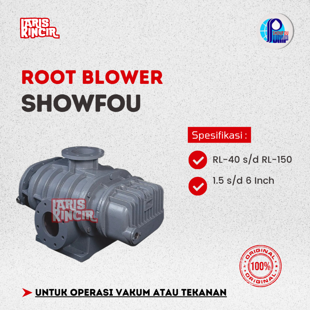 Jual Root Blower SHOWFOU RL 1,5 Inch - 5 Inch / RL-40 (Main Body Only ...