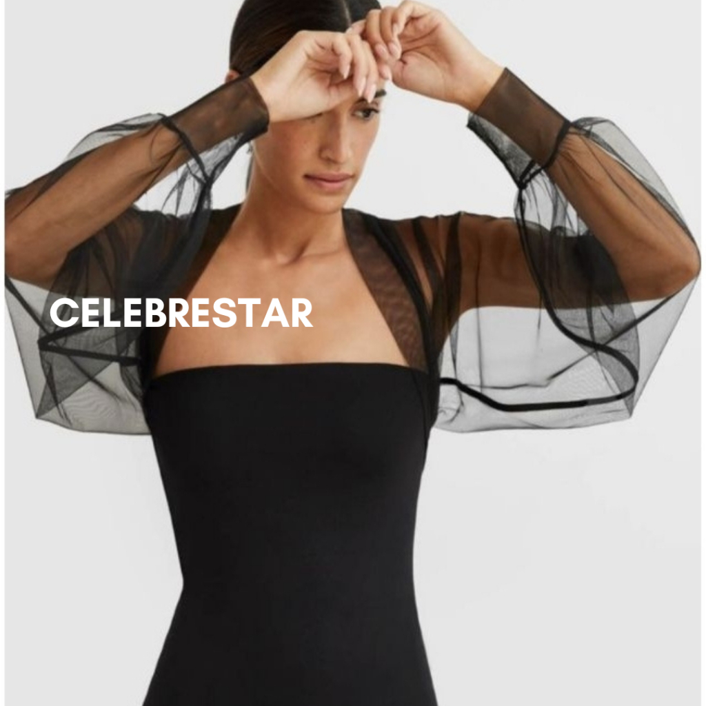 Jual CELEBRE STAR Alenna Atasan Wanita Kekinian Jala Mesh Bolero ...