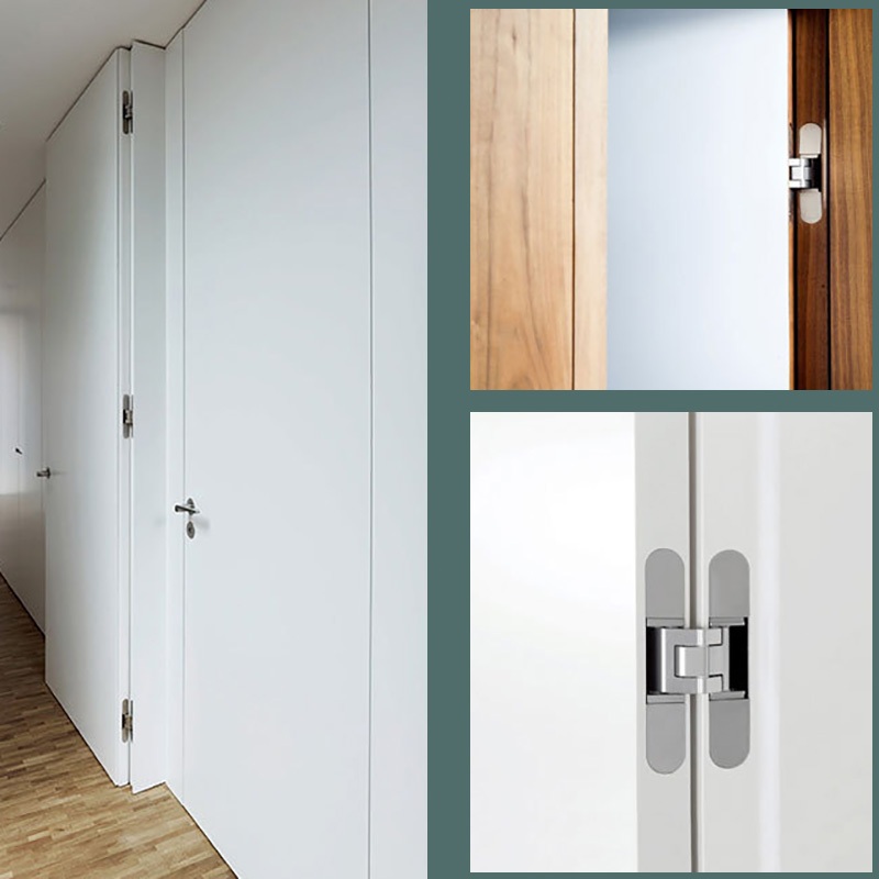 Jual adf Hidden Hinge Engsel Tanam Door Hinge Invisiblle Hitam Perak ...