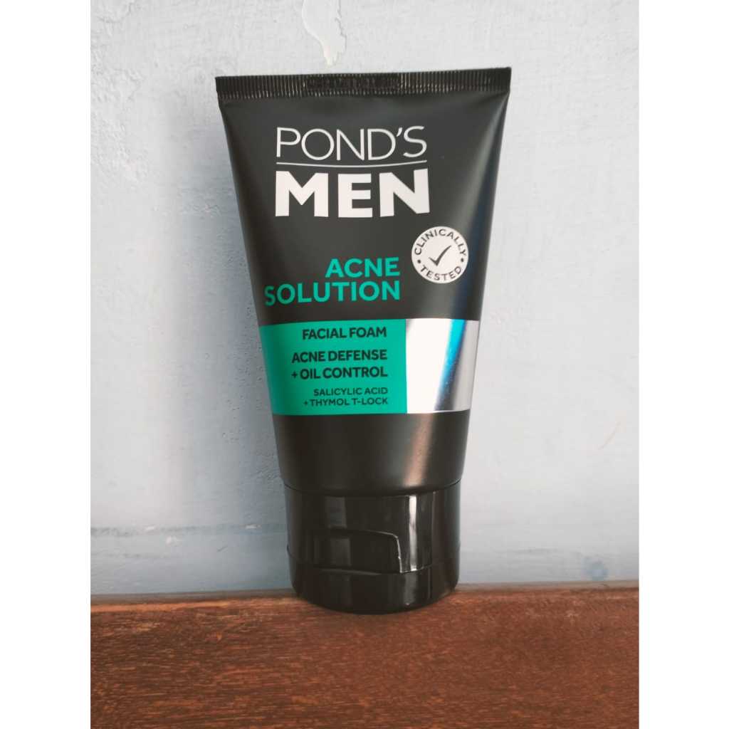 Jual Ponds Pond's Men Acne Solution Facial Foam Acne Defense 100g ...