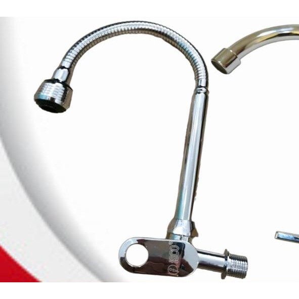 Jual ISCO WF1030 Kran Air Angsa Fleksibel Wastafel Tembok Sink ...