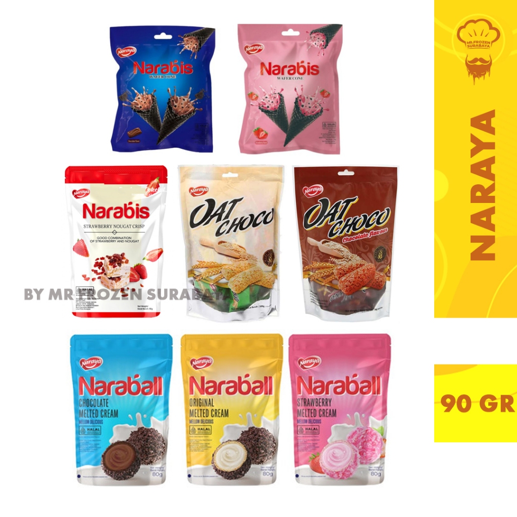 Jual Naraya Oat Choco / Narayaball Melted Cream / Narabis Nougat Crispy ...