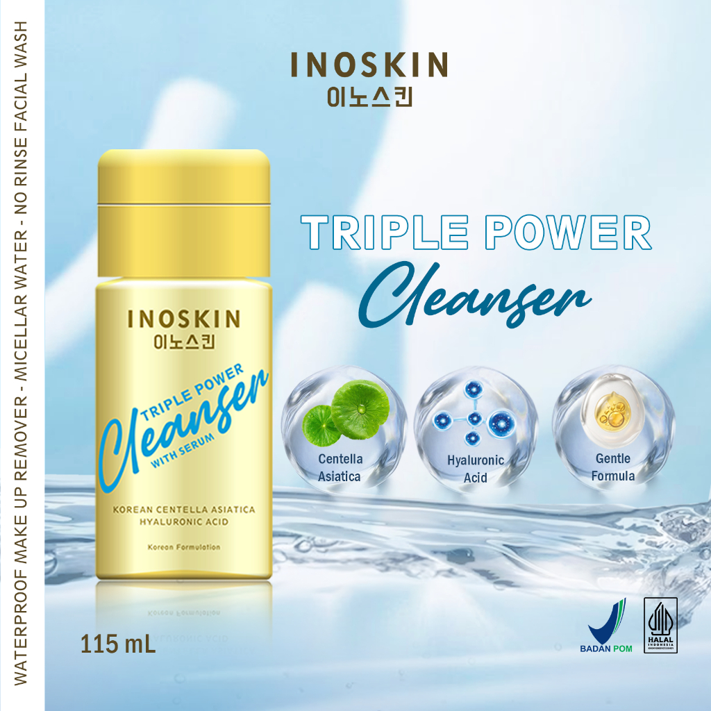 Jual Inoskin Triple Power Cleanser with Serum 115mL | Shopee Indonesia