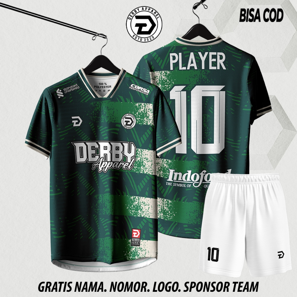 Jual Jersey Baju Futsal Bola Voly Printing Custom - Nama, No Punggung ...